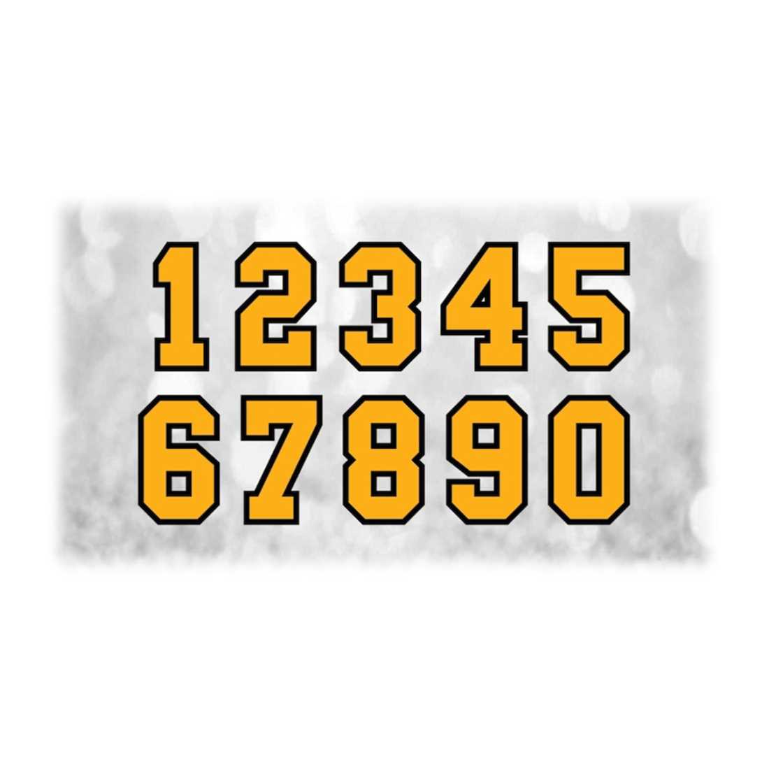 Sports: Thick Jersey Number Templates Grouped on ONE Single - Inspire ...