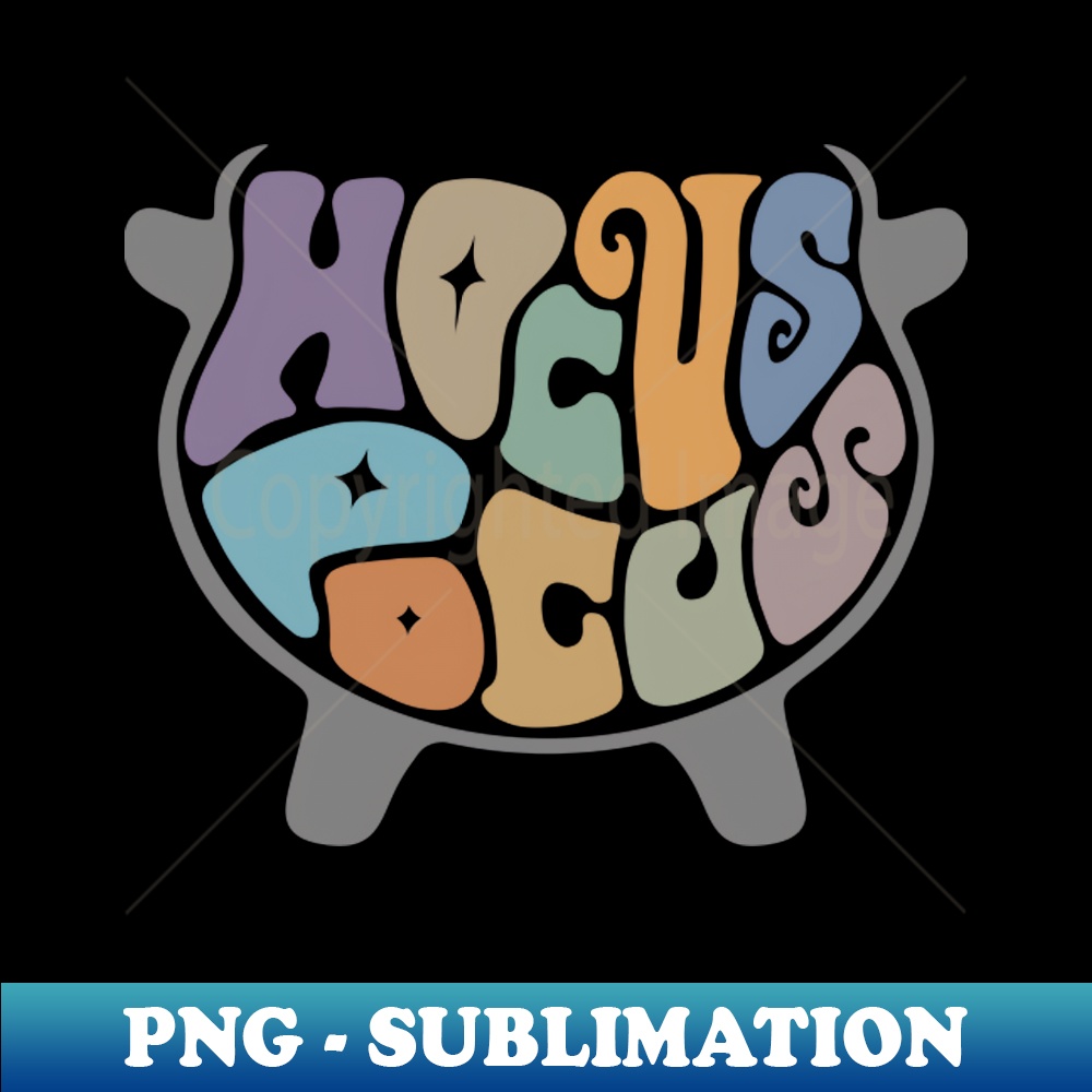 Hocus Pocus Cauldron Word Art - Exclusive Sublimation Digita - Inspire ...