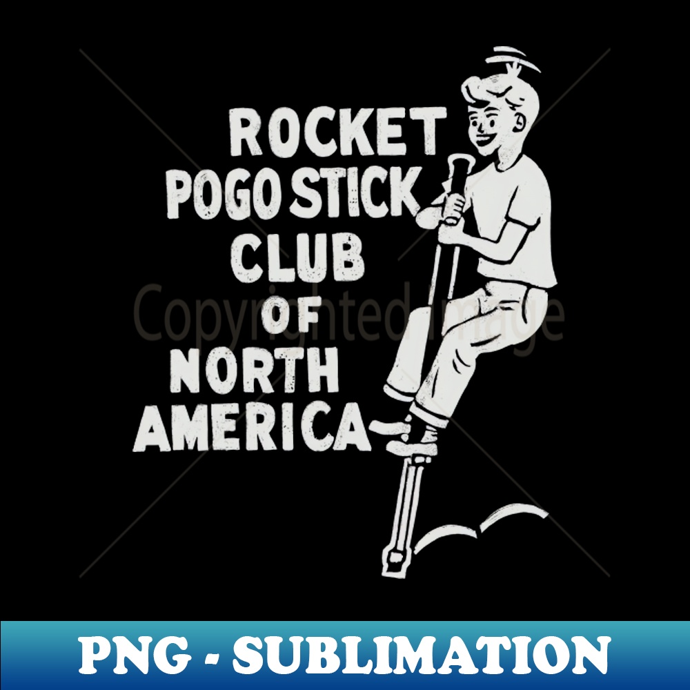 Rocket Pogo Stick Of North America Vintage Design - Artist | Inspire Uplift