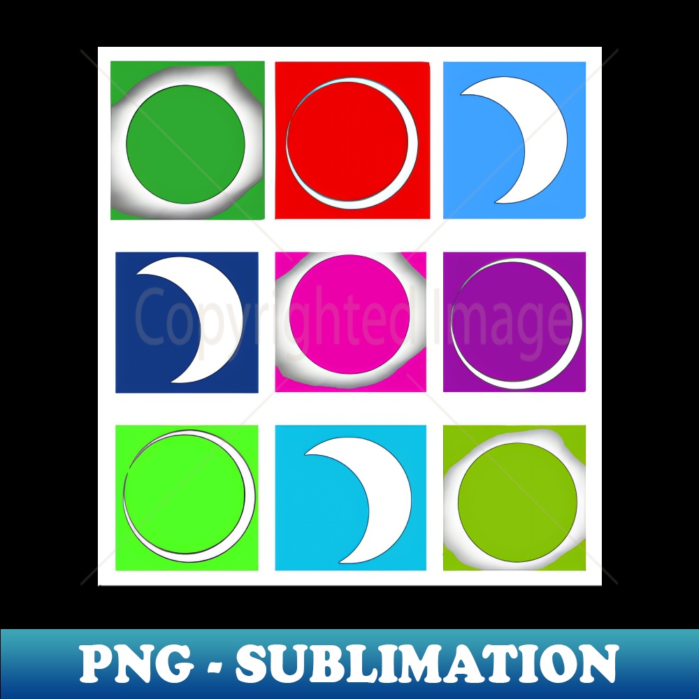 FUNNY SOLAR ECLIPSE POP ART - Retro PNG Sublimation Digital | Inspire ...