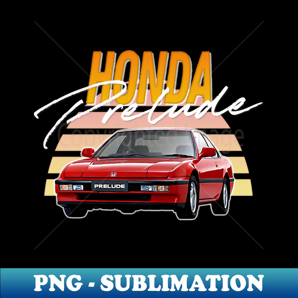 80s Honda Prelude Retro Gift Design - Sublimation-Ready PNG | Inspire ...