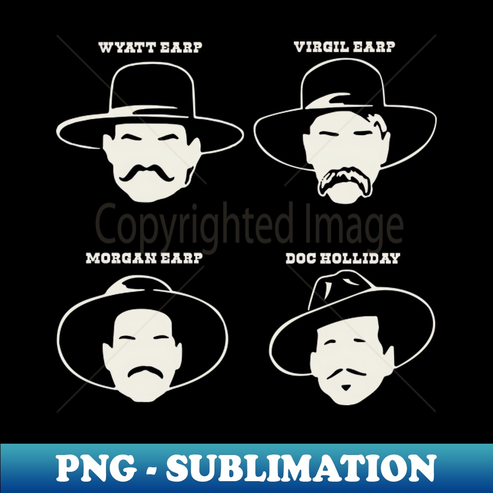 The Earp Brothers and Doc - High-Resolution PNG Sublimation - Inspire ...