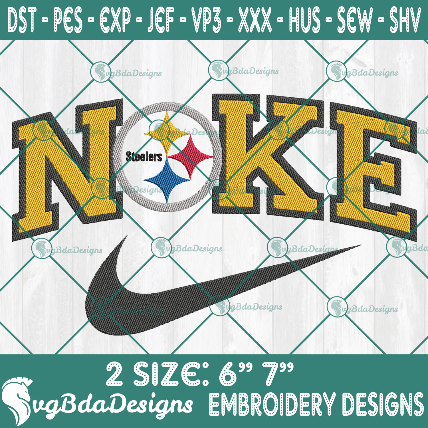 Nike Pittsburgh Steelers Embroidery Designs, Pittsburgh Stee | Inspire ...