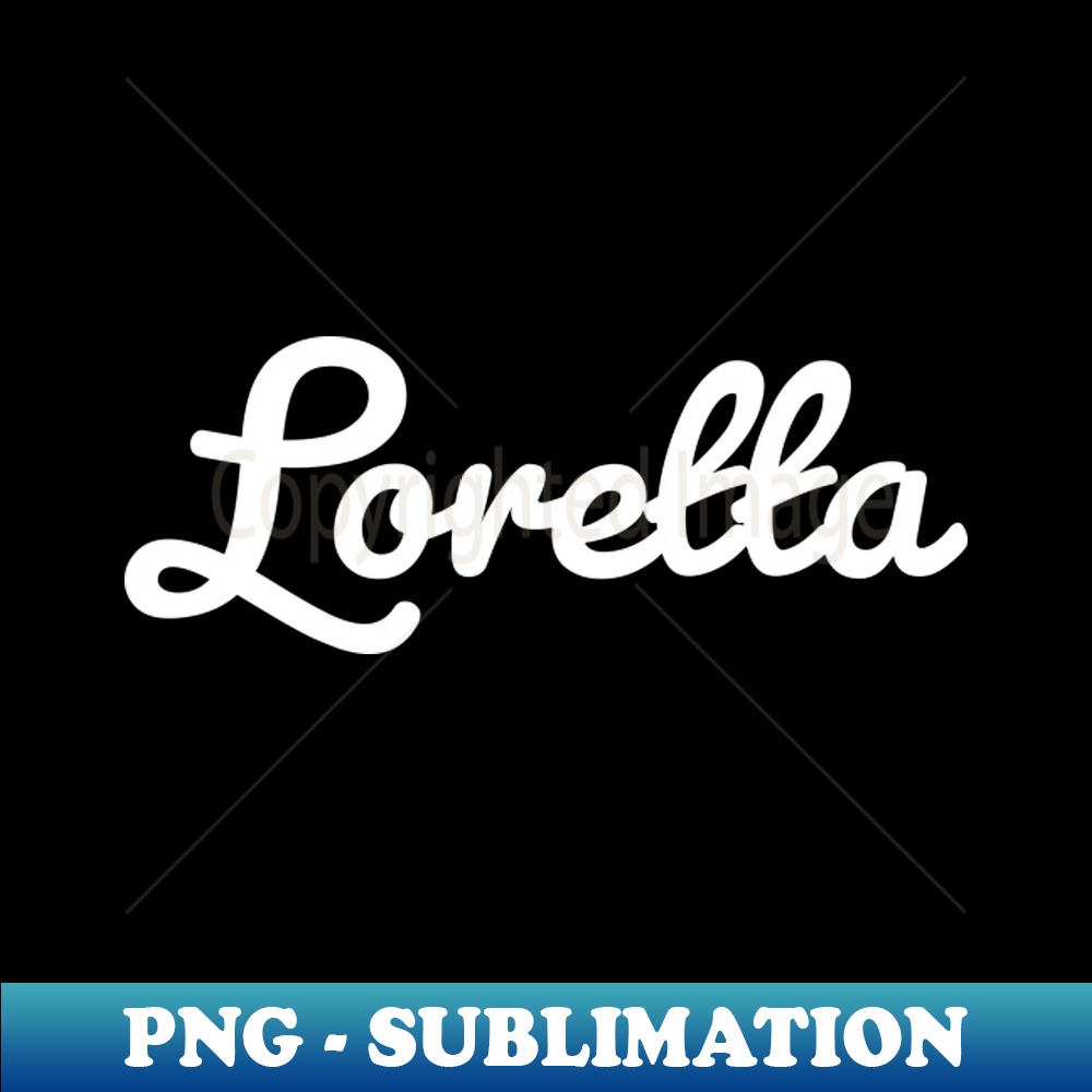 Loretta Cursive Script Typography White Text - High-Resoluti - Inspire ...