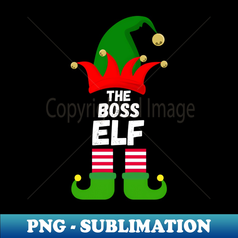 The boss Elf Family Christmas Elf Costume - High-Quality PNG - Inspire ...