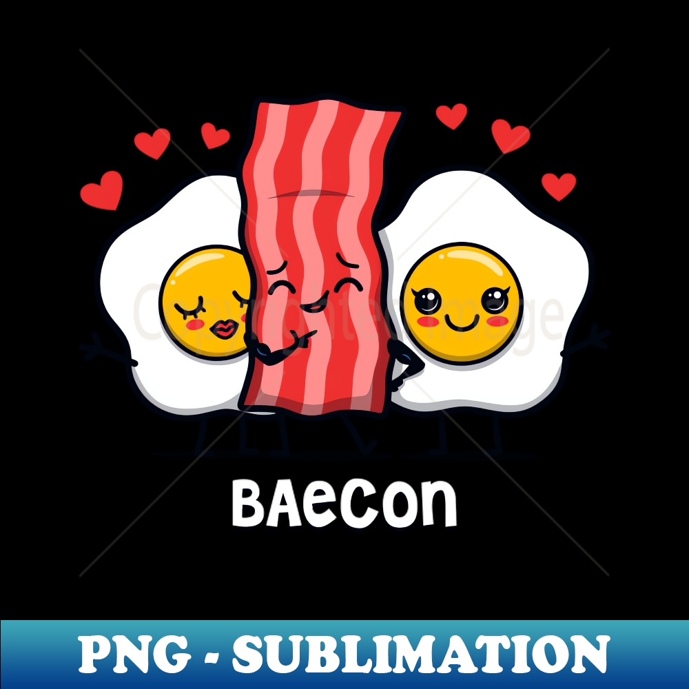 Funny Cute Bacon for Bacon Lovers - Retro PNG Sublimation Di | Inspire ...