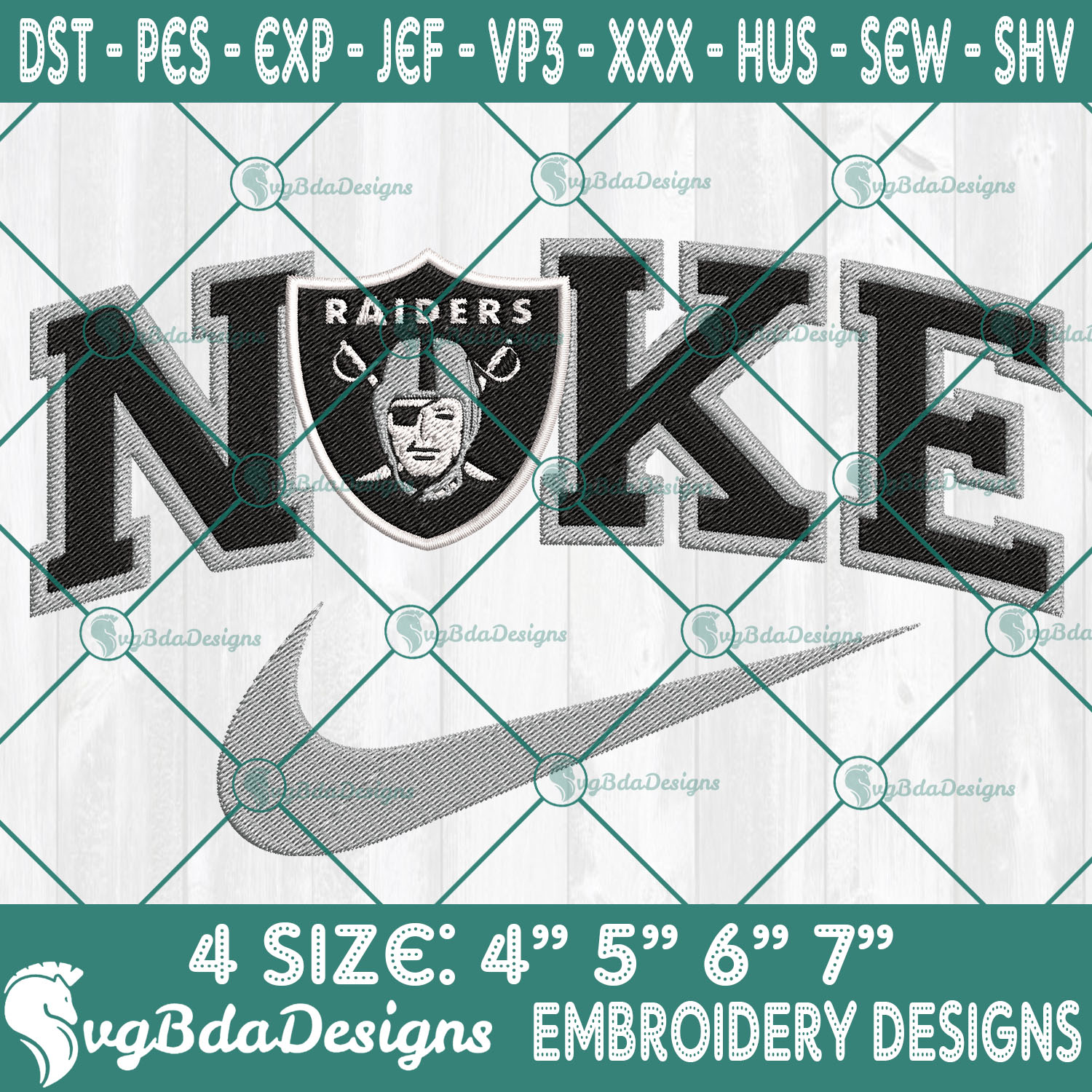 Nike Las Vegas Raiders Embroidery Designs, Las Vegas Raiders | Inspire ...