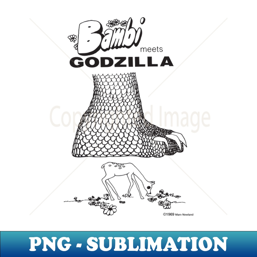 Bambi Meets Godzilla - Light - Signature Sublimation PNG Fil | Inspire ...