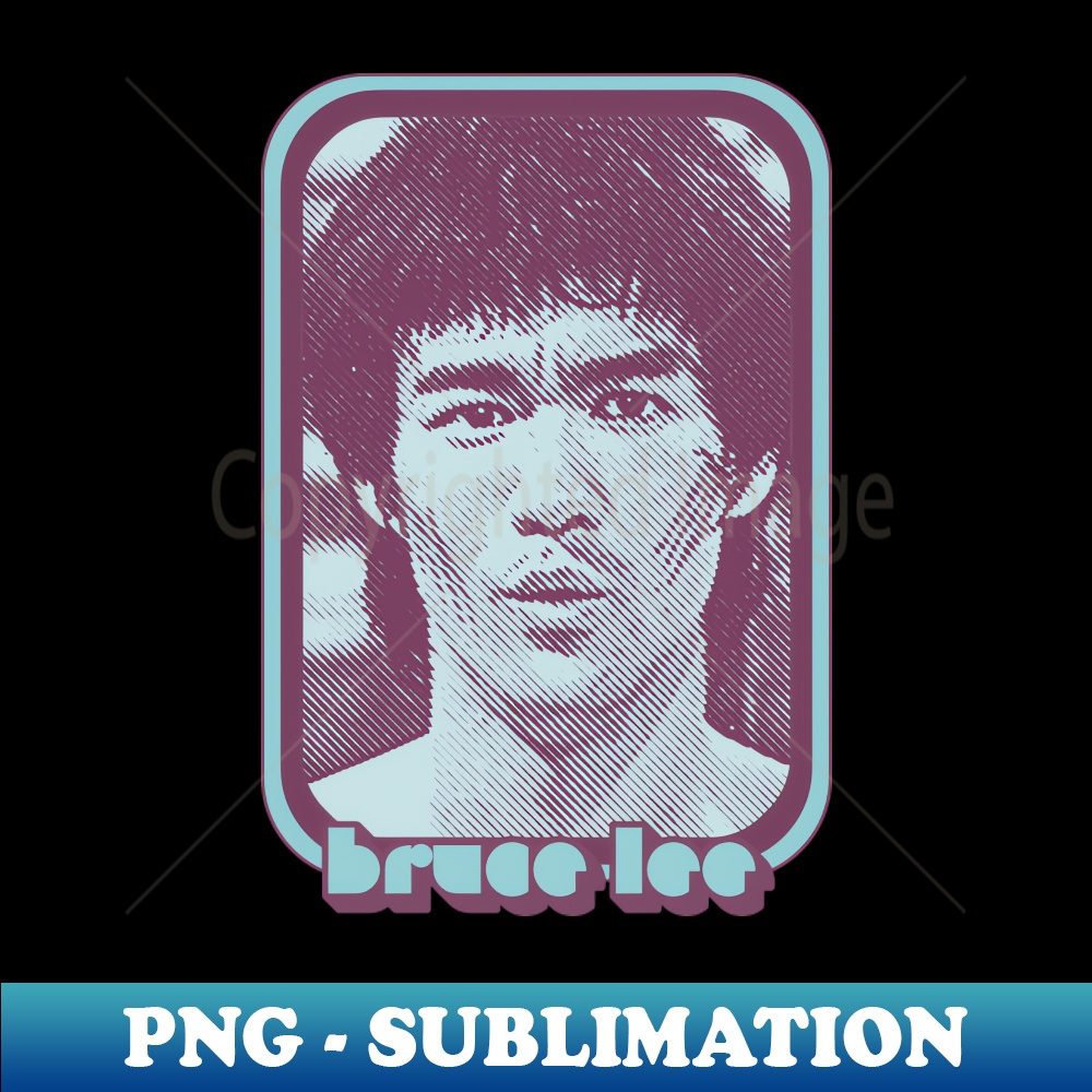 Bruce Lee 70s Retro Fan Art Design - Decorative Sublimation | Inspire ...