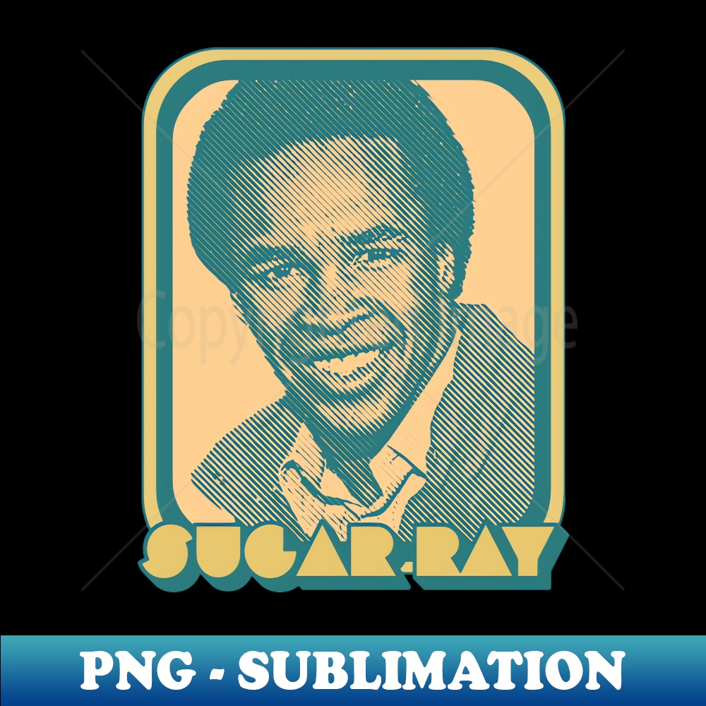 Sugar Ray Leonard Retro Style Black Power Tribute Design - | Inspire Uplift