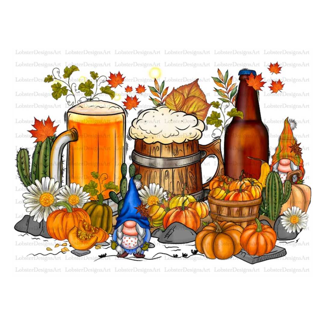Fall Beer Gnome Png, Autumn Dwarfs Png, Fall Png, Daisy Png, - Inspire ...