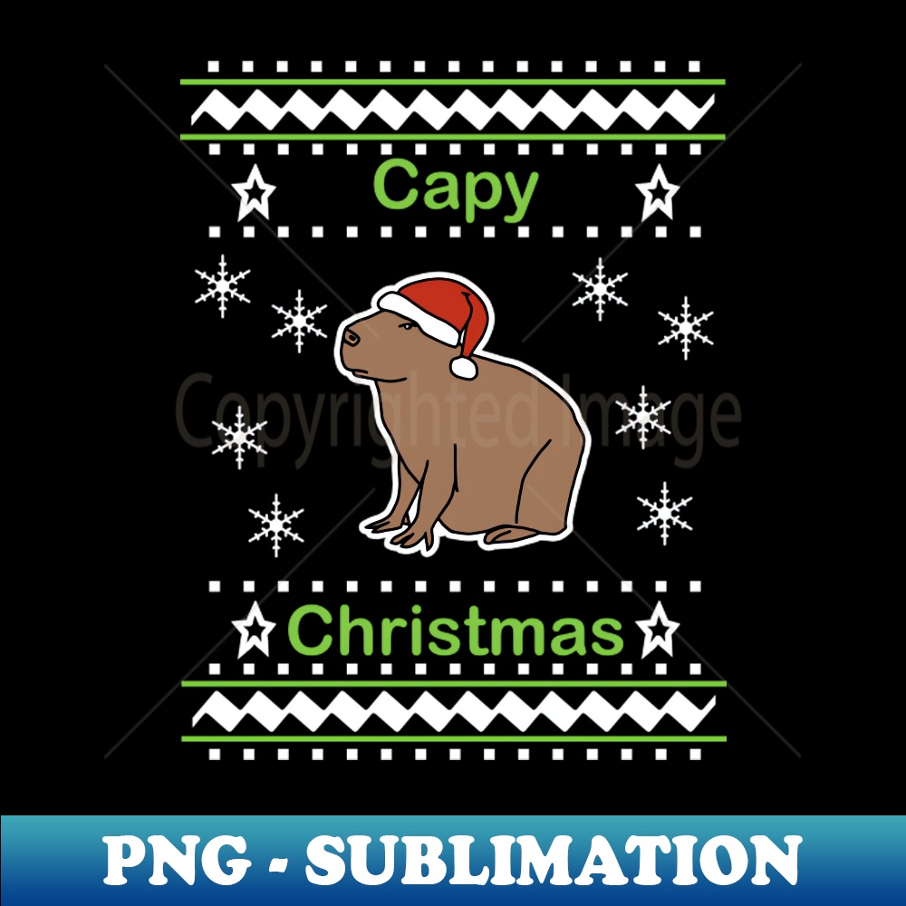 Capybara says Capy Christmas - Premium Sublimation Digital D - Inspire ...