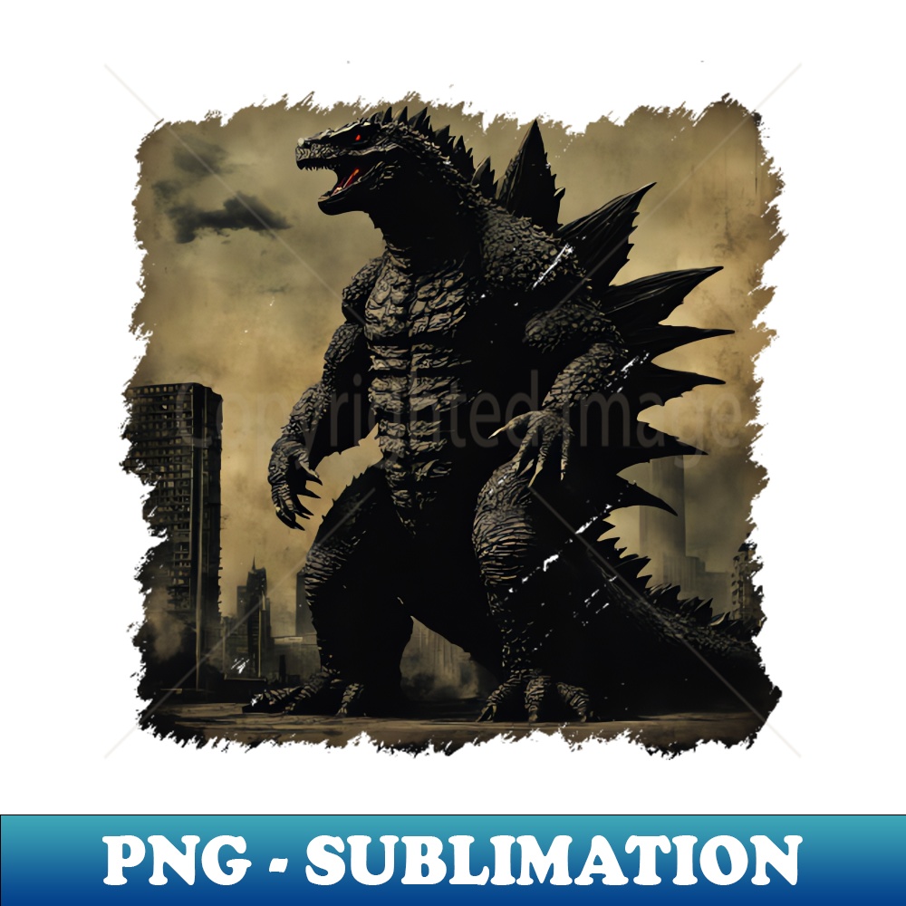 godzilla japanese art - PNG Transparent Sublimation File - I | Inspire ...
