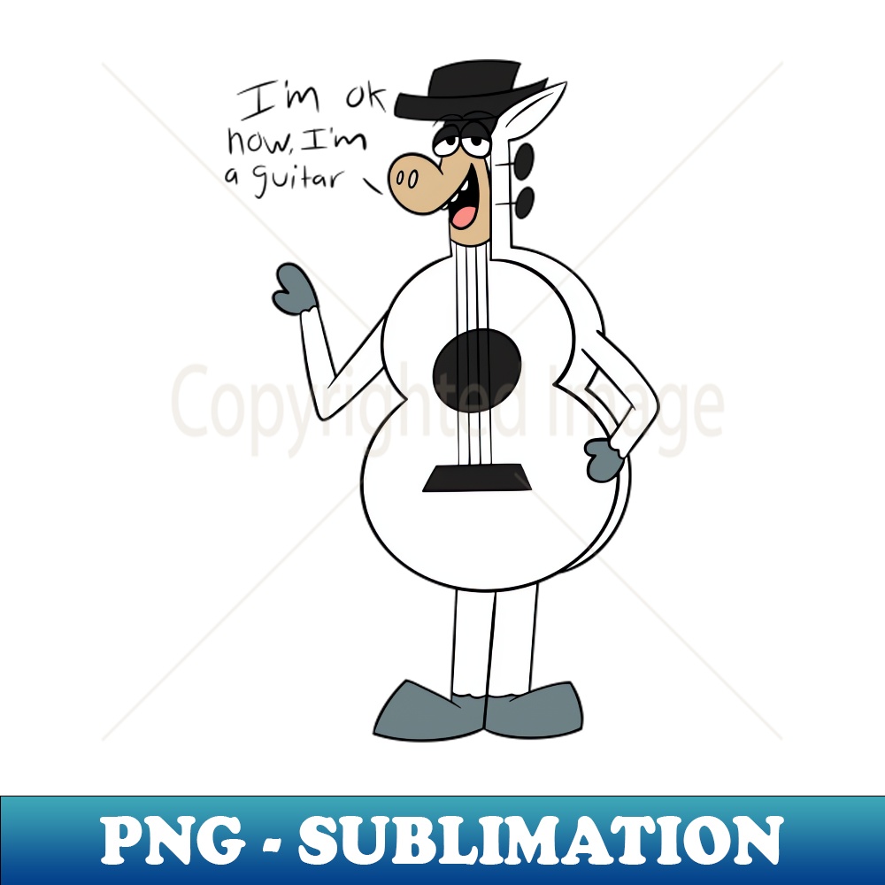 Im ok now im a guitar - Special Edition Sublimation PNG File | Inspire ...