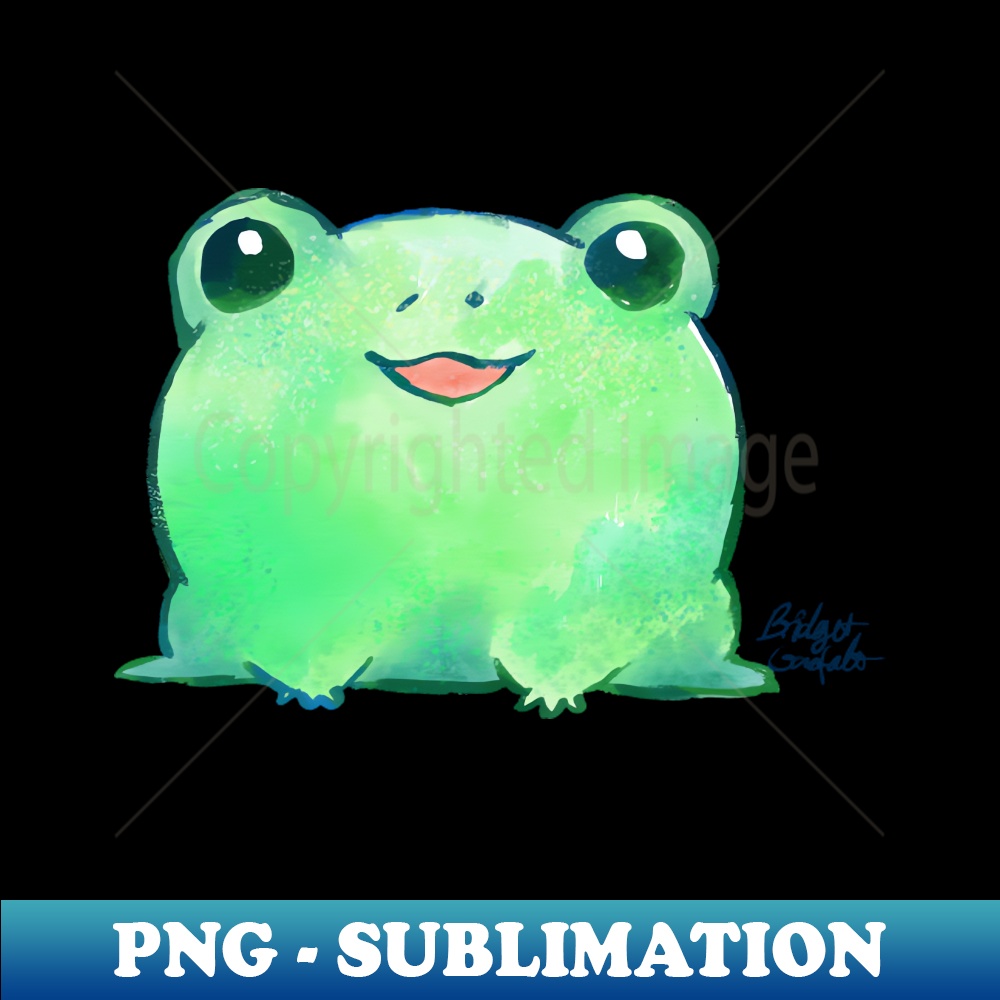 Watercolor Fwog - PNG Transparent Sublimation Design - Captu - Inspire ...