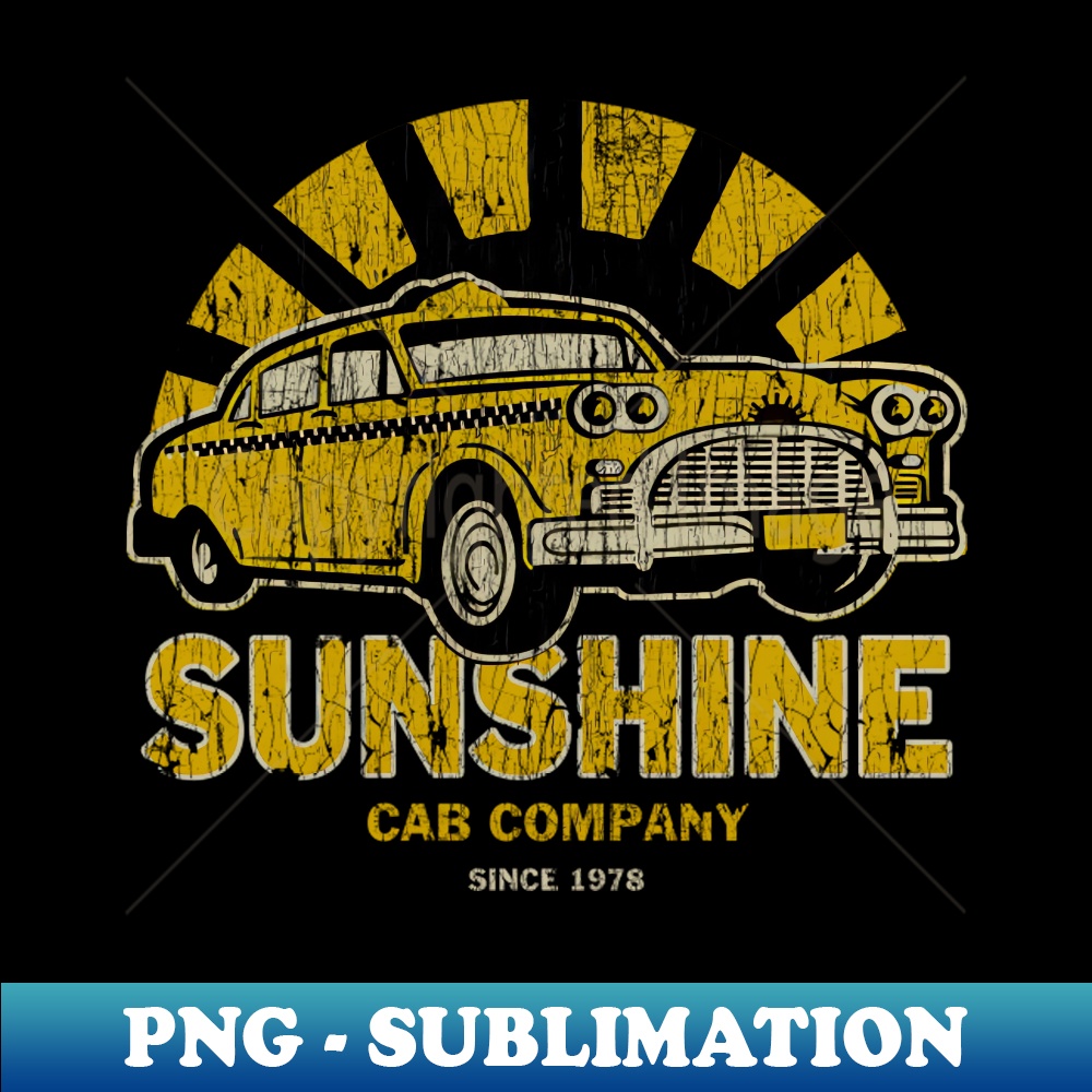 Sunshine Cab Company 80s - High-Quality PNG Sublimation Down | Inspire Uplift