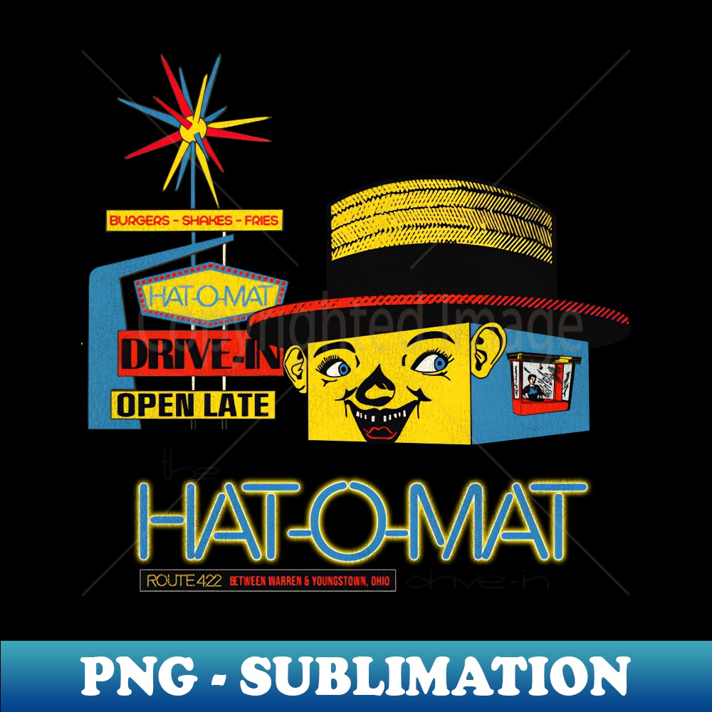 VINTAGE The Hat--O-Mat Drive In Fast Food Nostalgia - Exclus - Inspire ...