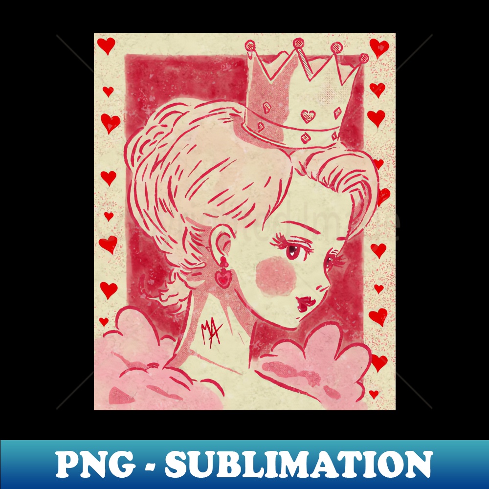 Queen of Hearts la reina de corazones - Instant PNG Sublimat | Inspire ...