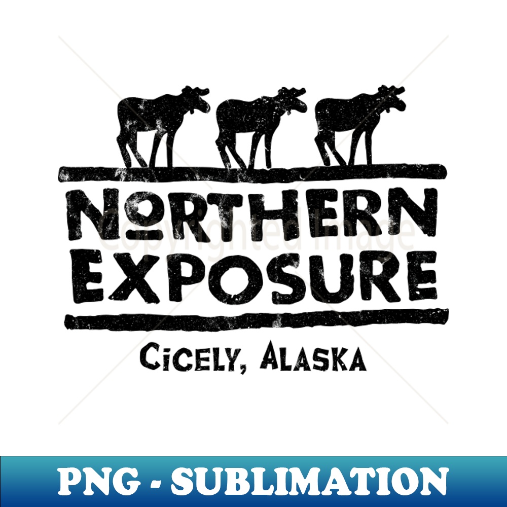 Northern Exposure Logo Worn - Retro PNG Sublimation Digital | Inspire ...