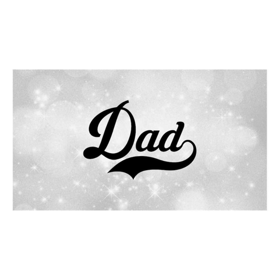 Family Clipart: Word 'Dad' in Fancy Script Type with Basebal - Inspire ...