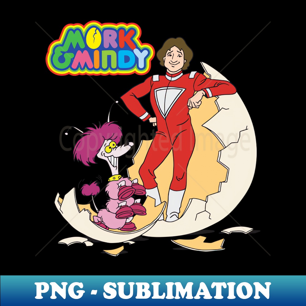 Mork And Mindy Cartoon - PNG Transparent Sublimation Design | Inspire ...