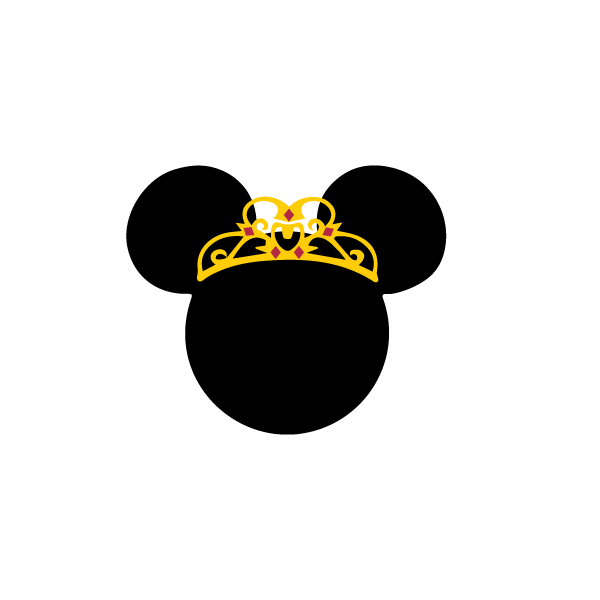 Mickey Minnie Ears King and Queen Crown Png, Mouse Crown Png | Inspire ...