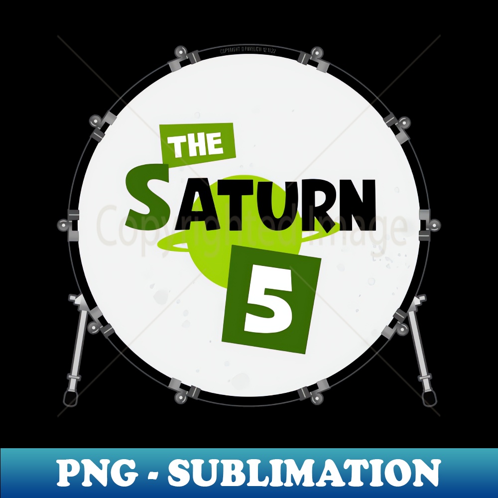 Saturn Five Drum Green - PNG Transparent Digital Download Fi | Inspire Uplift