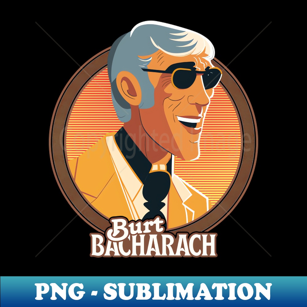 Burt Bacharach Retro 60s Fan Design - PNG Transparent Subli - Inspire ...