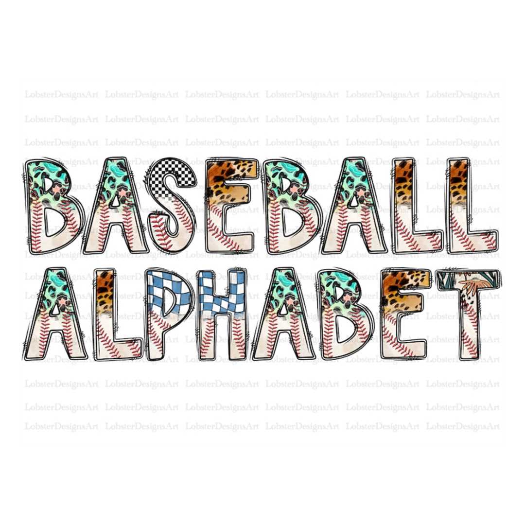 Baseball Alphabet,Font Letters,Western Alphabet, Baseball Le | Inspire ...