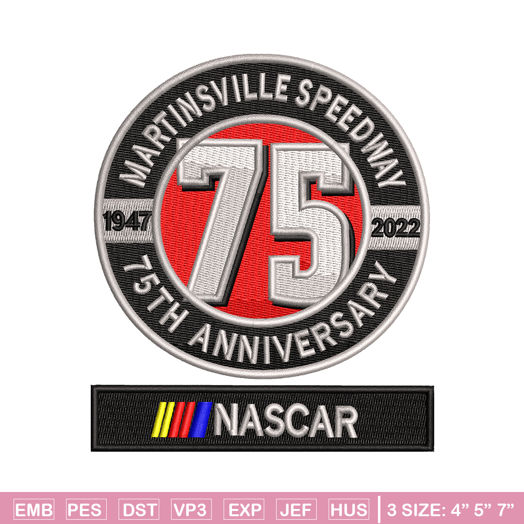 75th Anniversary embroidery design, 75th Anniversary embroid | Inspire ...