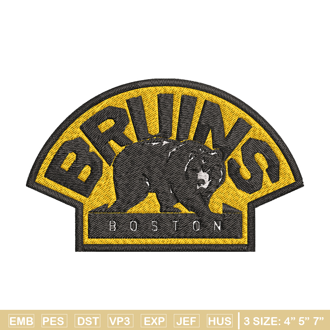 Boston Bruins Embroidery Design, Logo Embroidery, NHL Embroi | Inspire ...