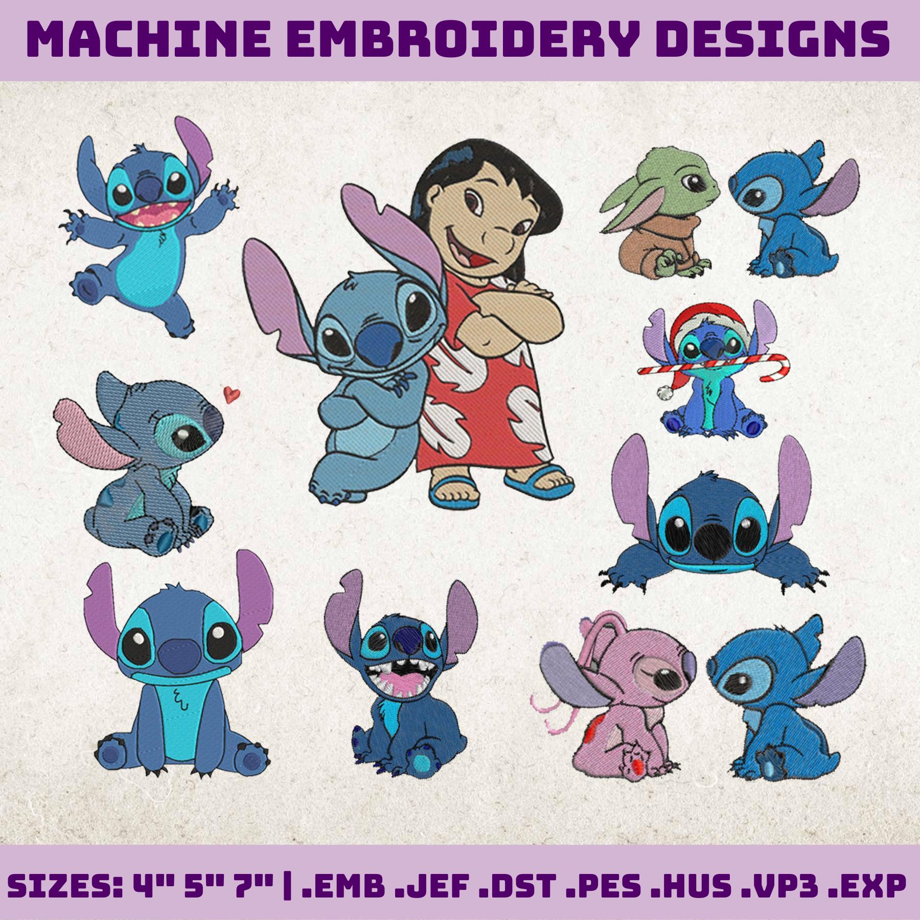 Character Stitch Embroidery Design, Stitch Christmas Bundle | Inspire ...