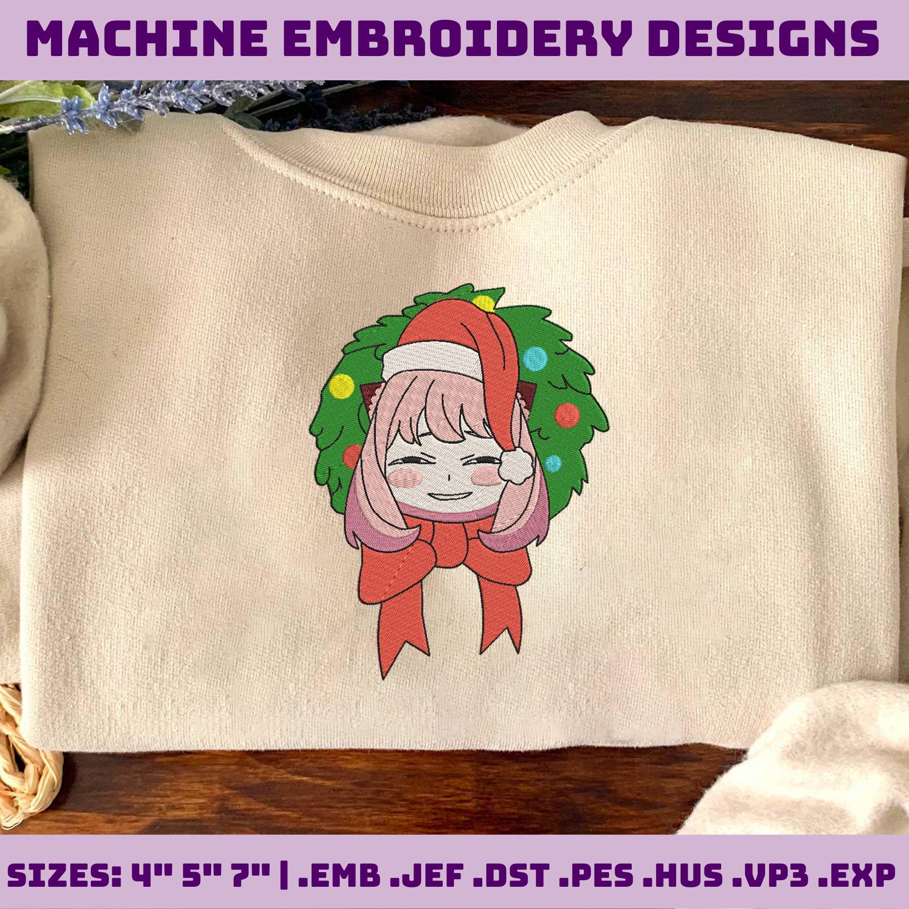 Christmas Embroidery Designs, Anime Embroidery Designs, Insp - Inspire ...