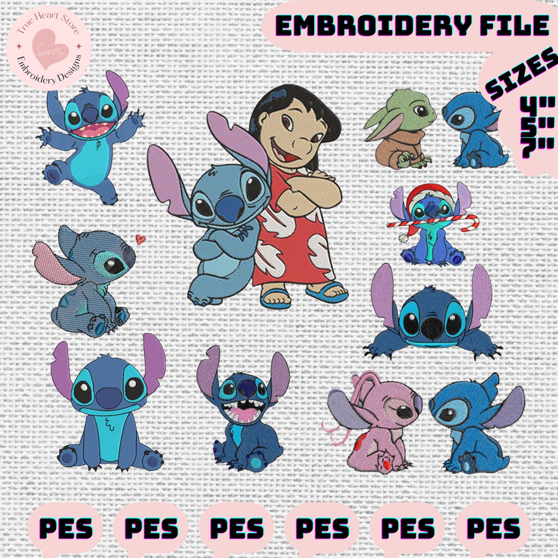 Character Stitch Embroidery Design, Stitch Christmas Bundle | Inspire ...