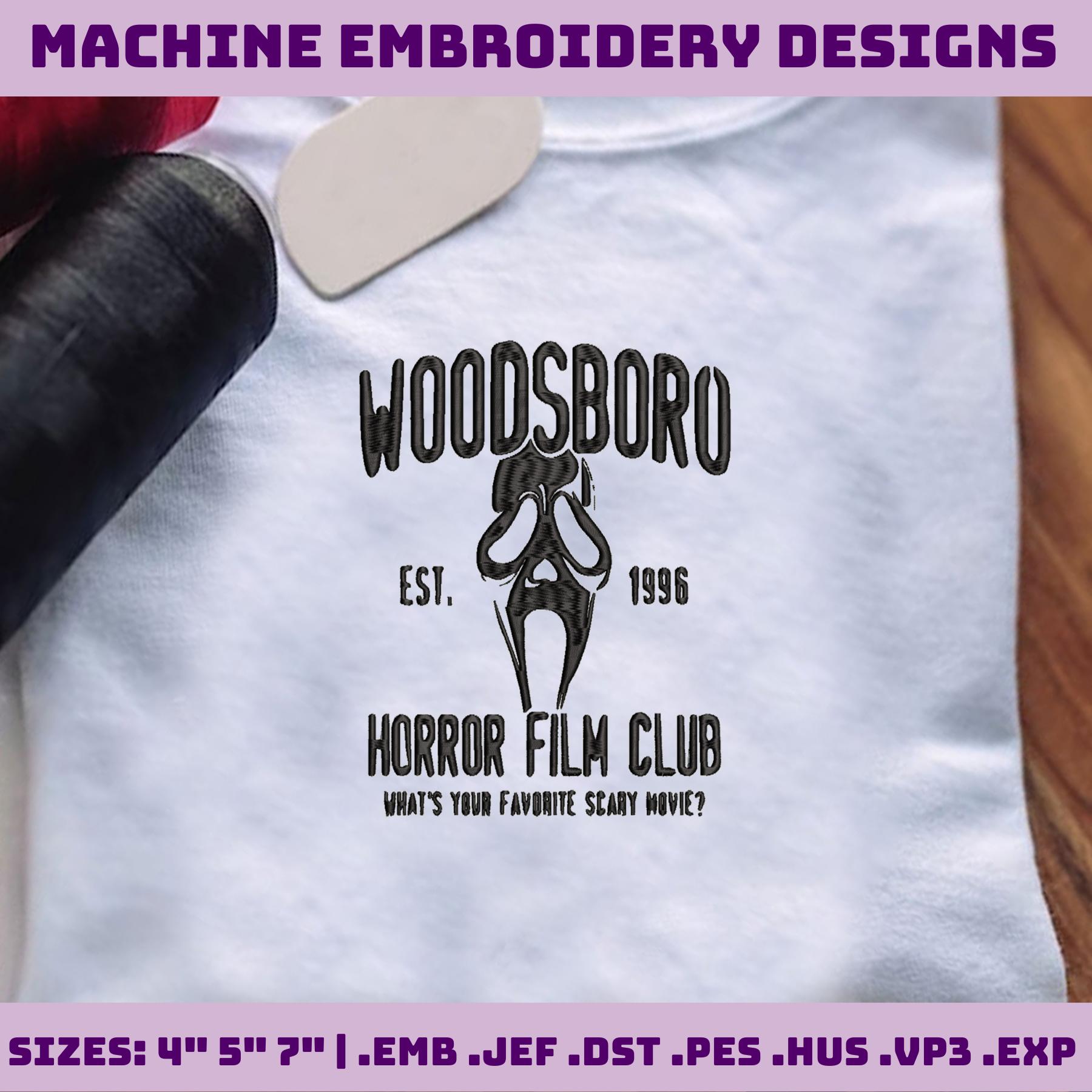 Horror Film Club Est 1996 Embroidery Design, Happy Halloween | Inspire ...