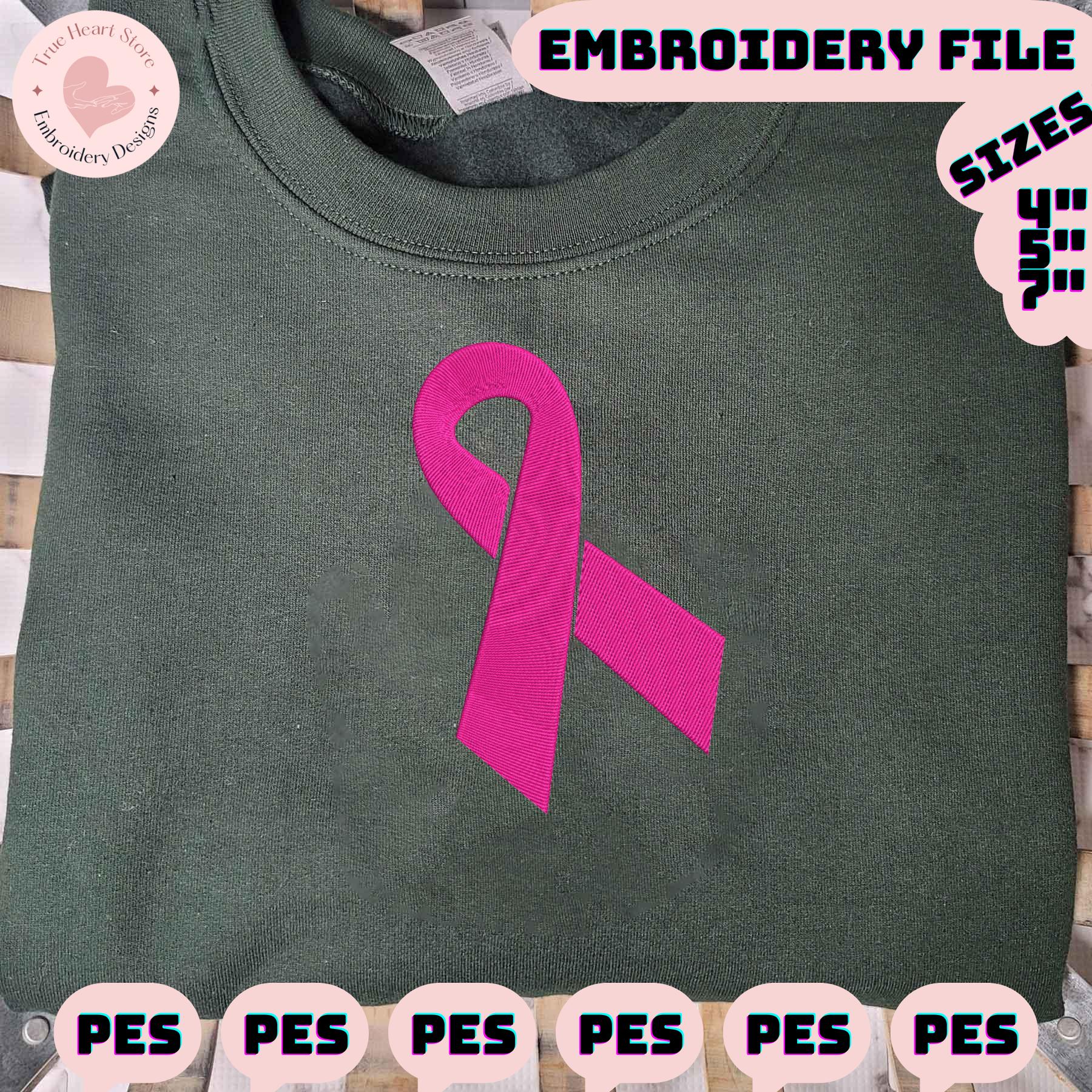 Pink Ribbon Embroidery Designs, Breast Cancer Embroidery Des - Inspire ...