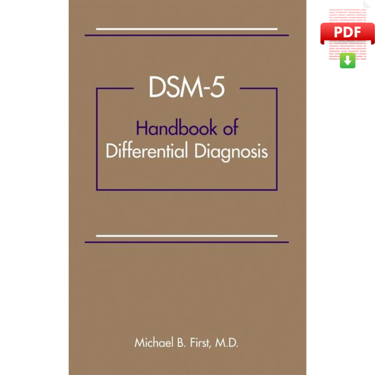 DSM-5TM Handbook of Differential Diagnosis 1st Edition by Mi - Inspire ...