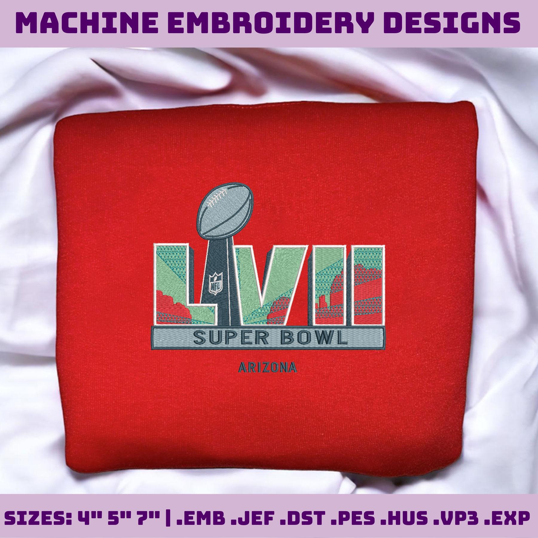 NFL Super Bowl LVII Embroidery Design, NFL Football Logo Emb | Inspire ...