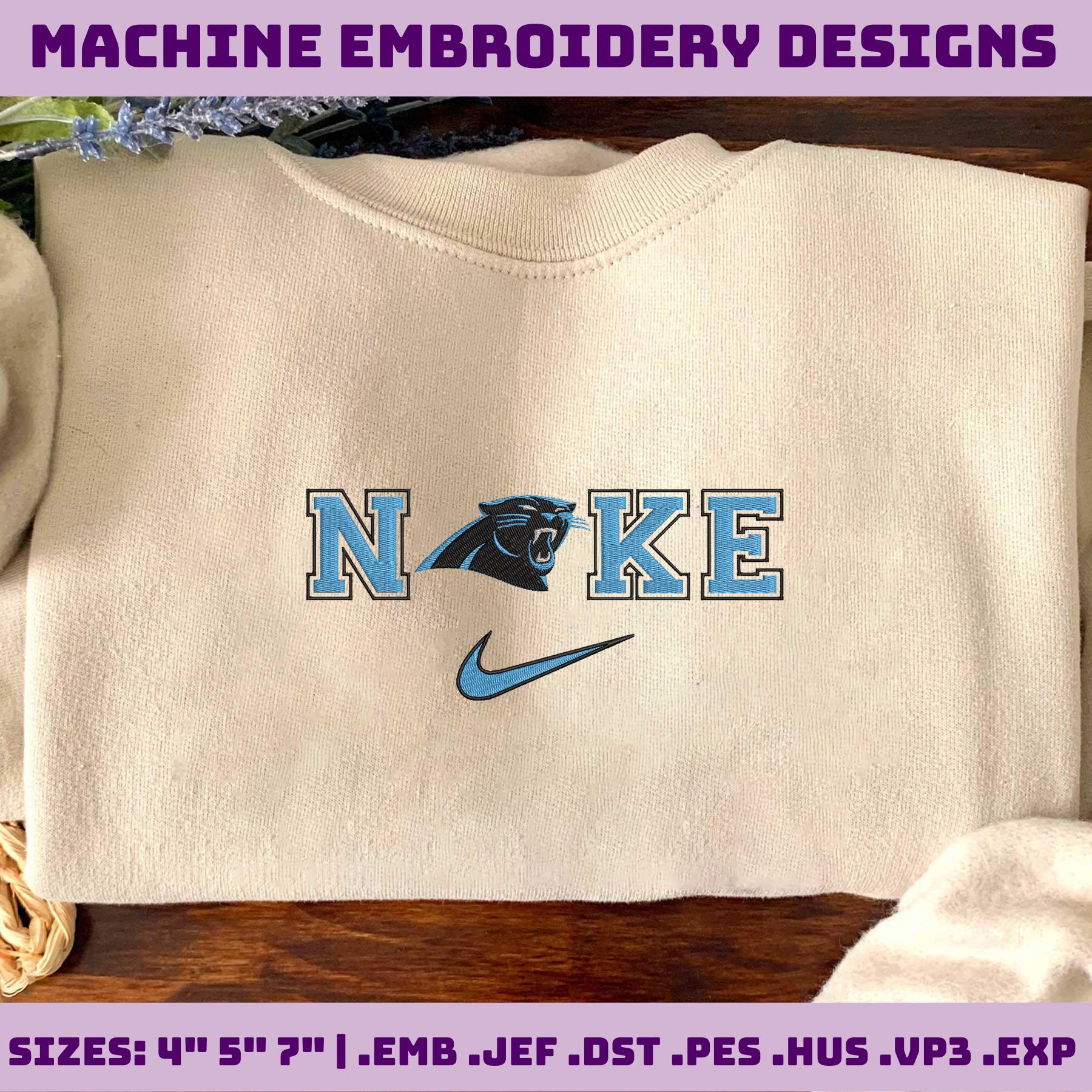 NIKE NFL Carolina Panthers Logo Embroidery Design, NIKE NFL | Inspire ...