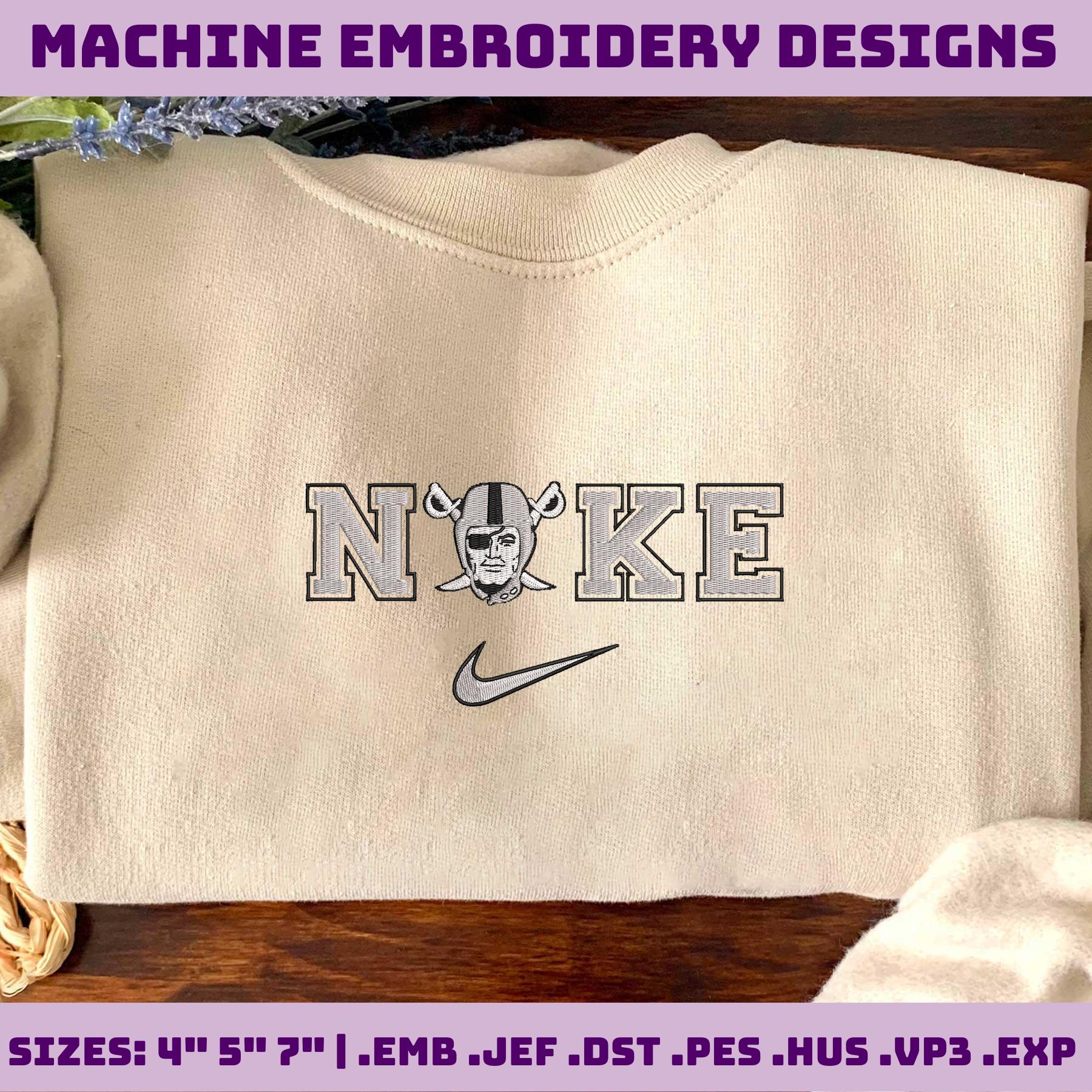 NIKE NFL Las Vegas Raiders Logo Embroidery Design, NIKE NFL - Inspire ...