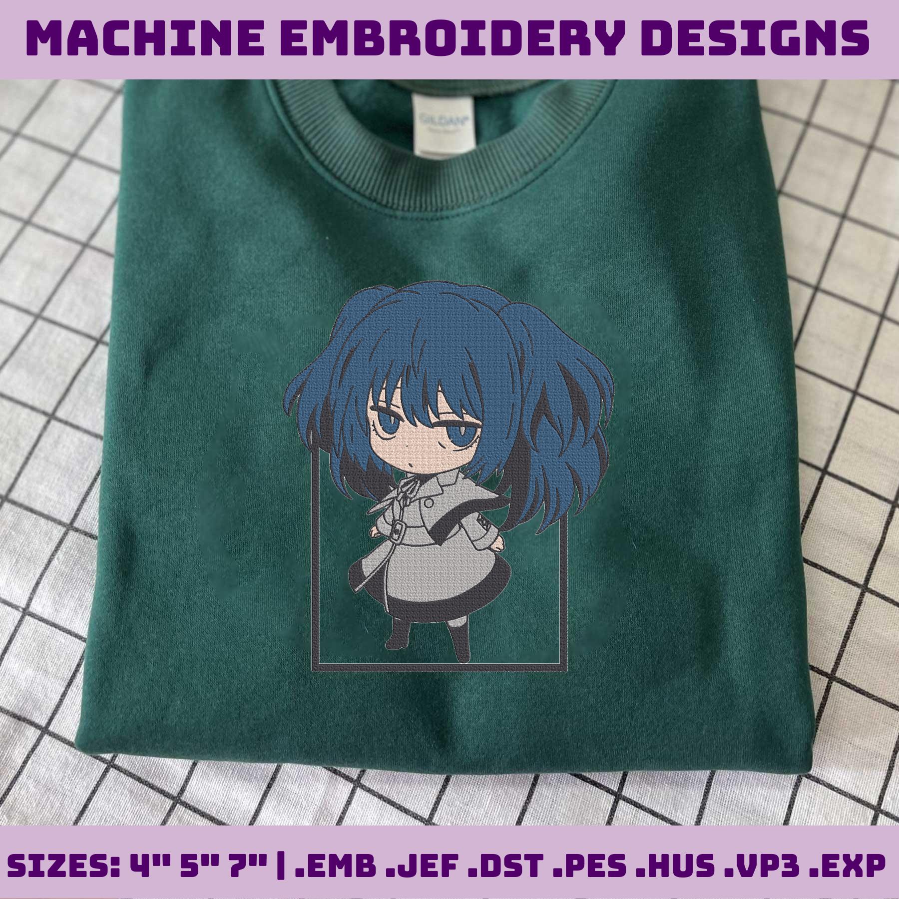 Cute Anime Girl Embroidery, Anime Hero Embroidery Designs, E | Inspire ...