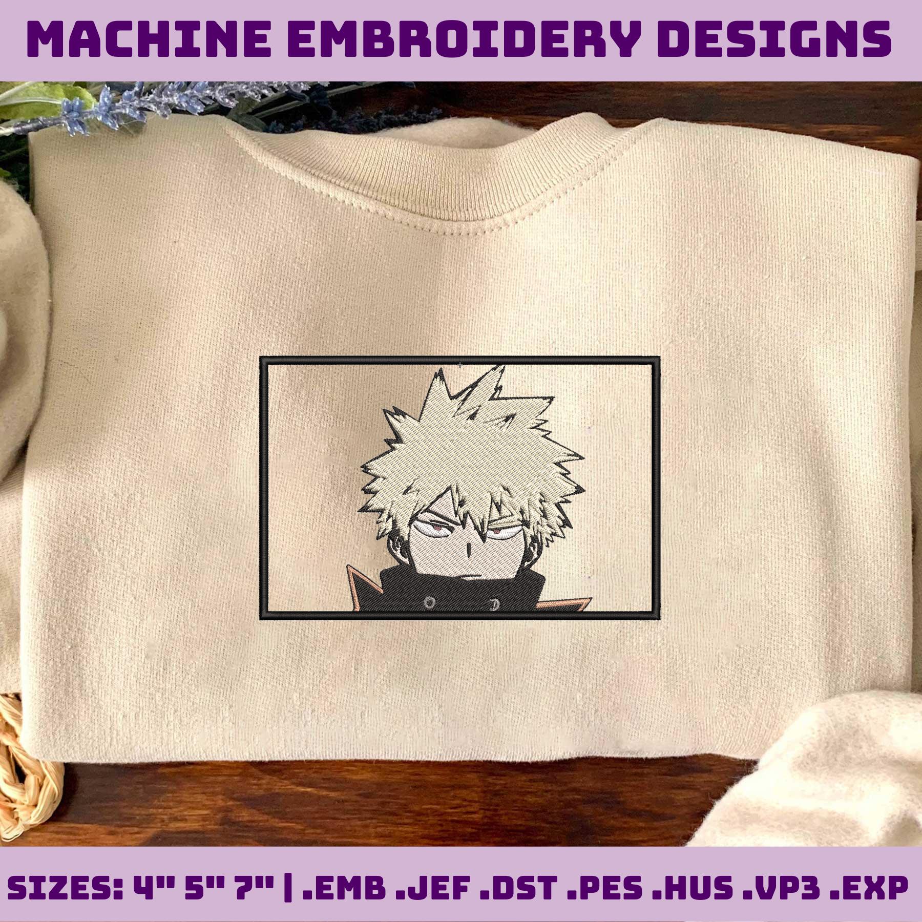 Custom Anime Embroidery Designs, Machine Embroidery Files, I | Inspire ...