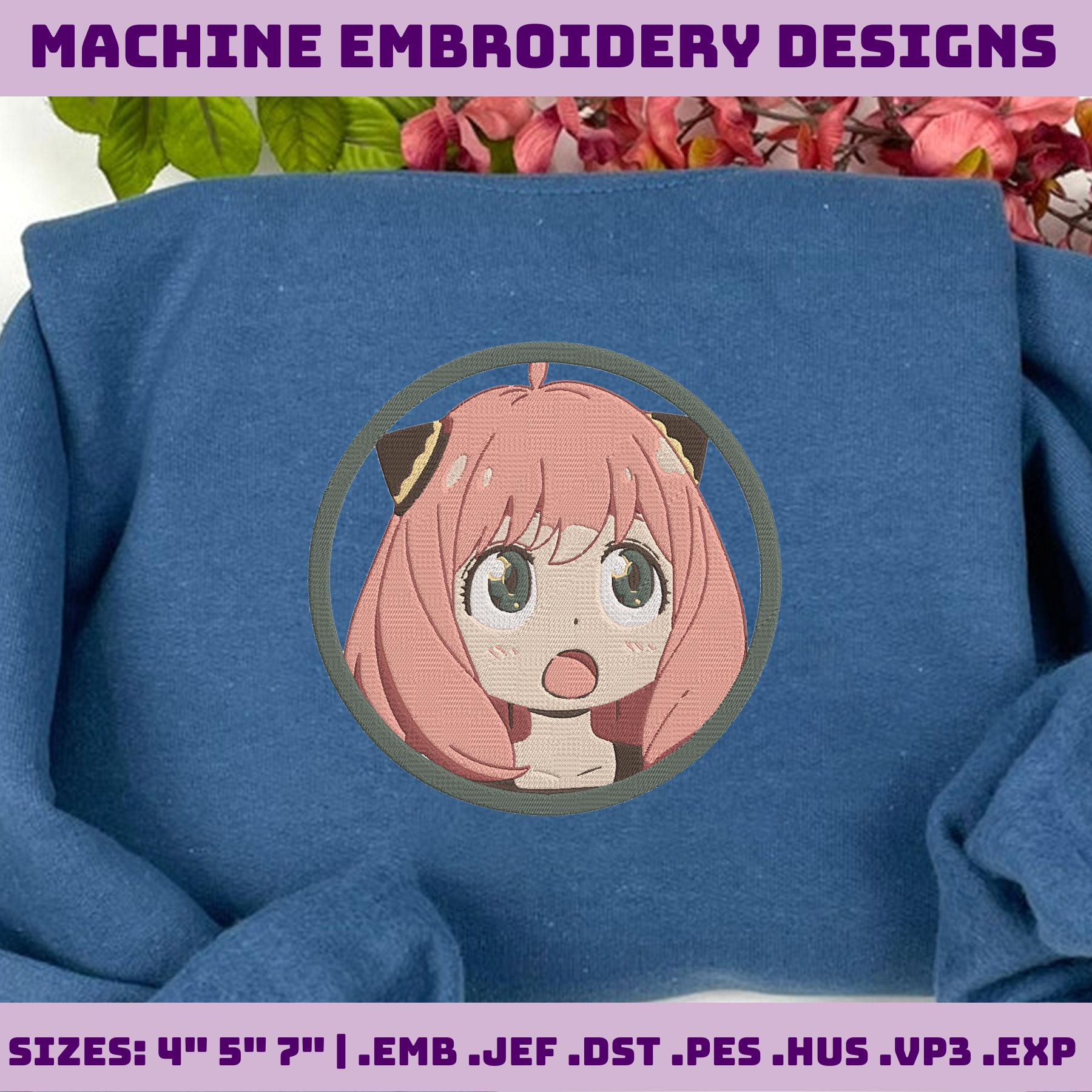 Cute Anya Embroidery, Anime Embroidery Designs, Spy Embroide | Inspire ...