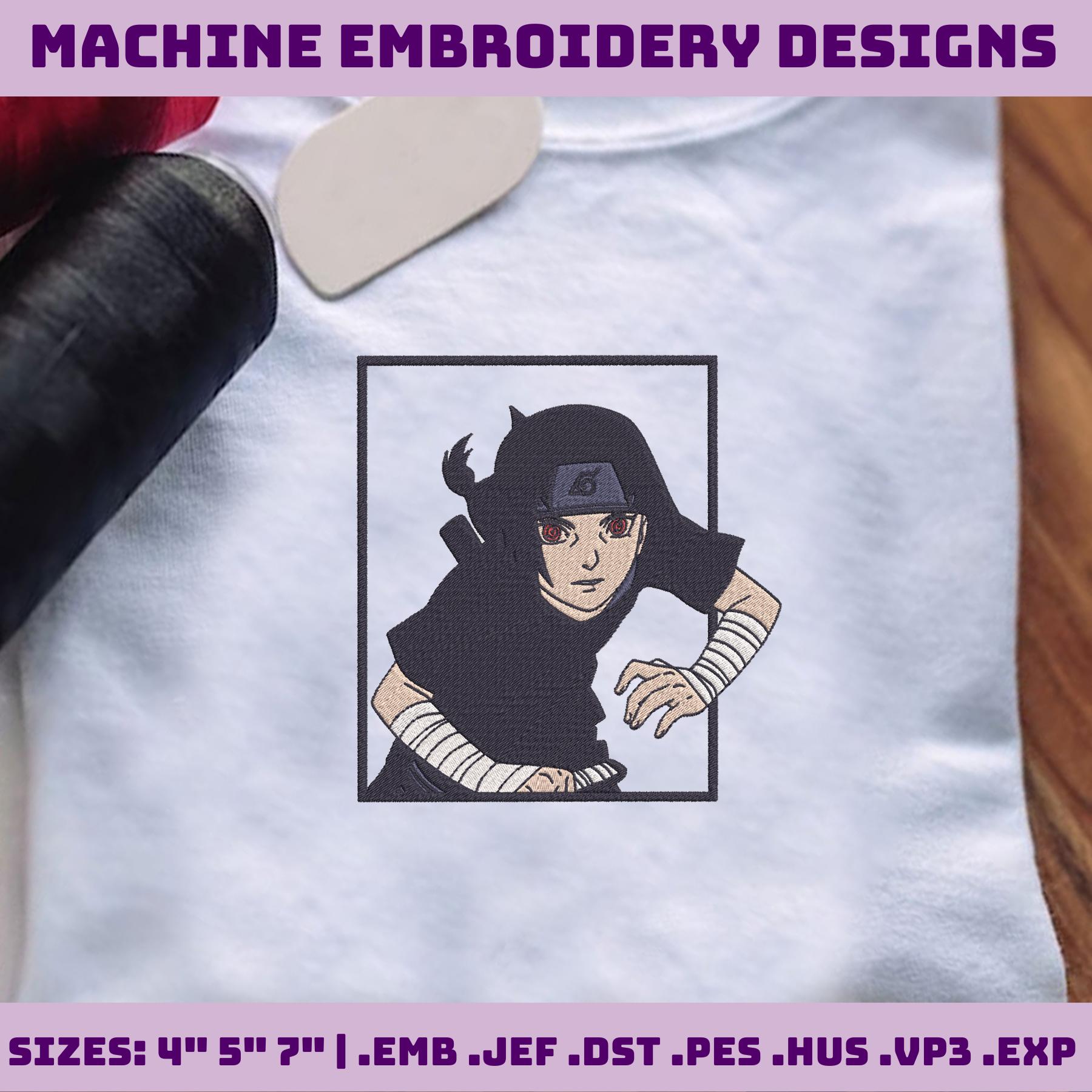 Ninja Anime Embroidery FIles, Anime Shinobi Embroidery Desig | Inspire ...