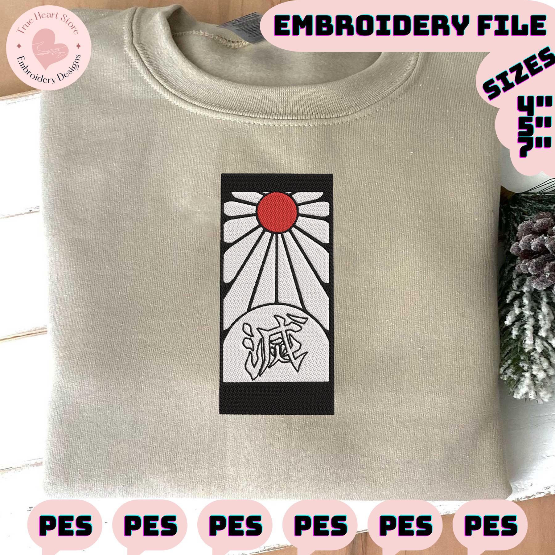 Demon Slayer Embroidery, Anime Embroidery, Logo Demon Slayer - Inspire ...