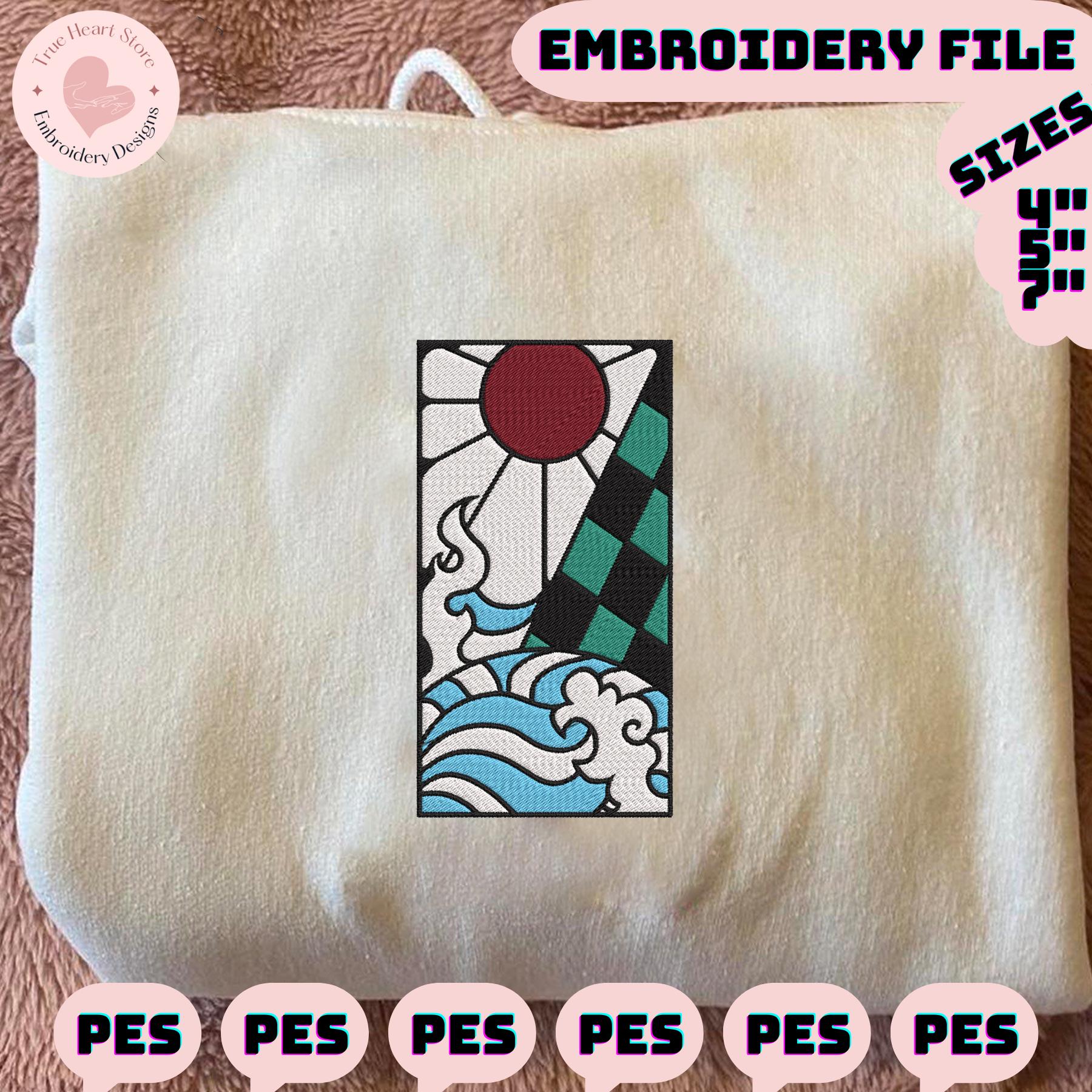 Demon Slayer Embroidery, Anime Embroidery, Logo Demon Slayer | Inspire ...