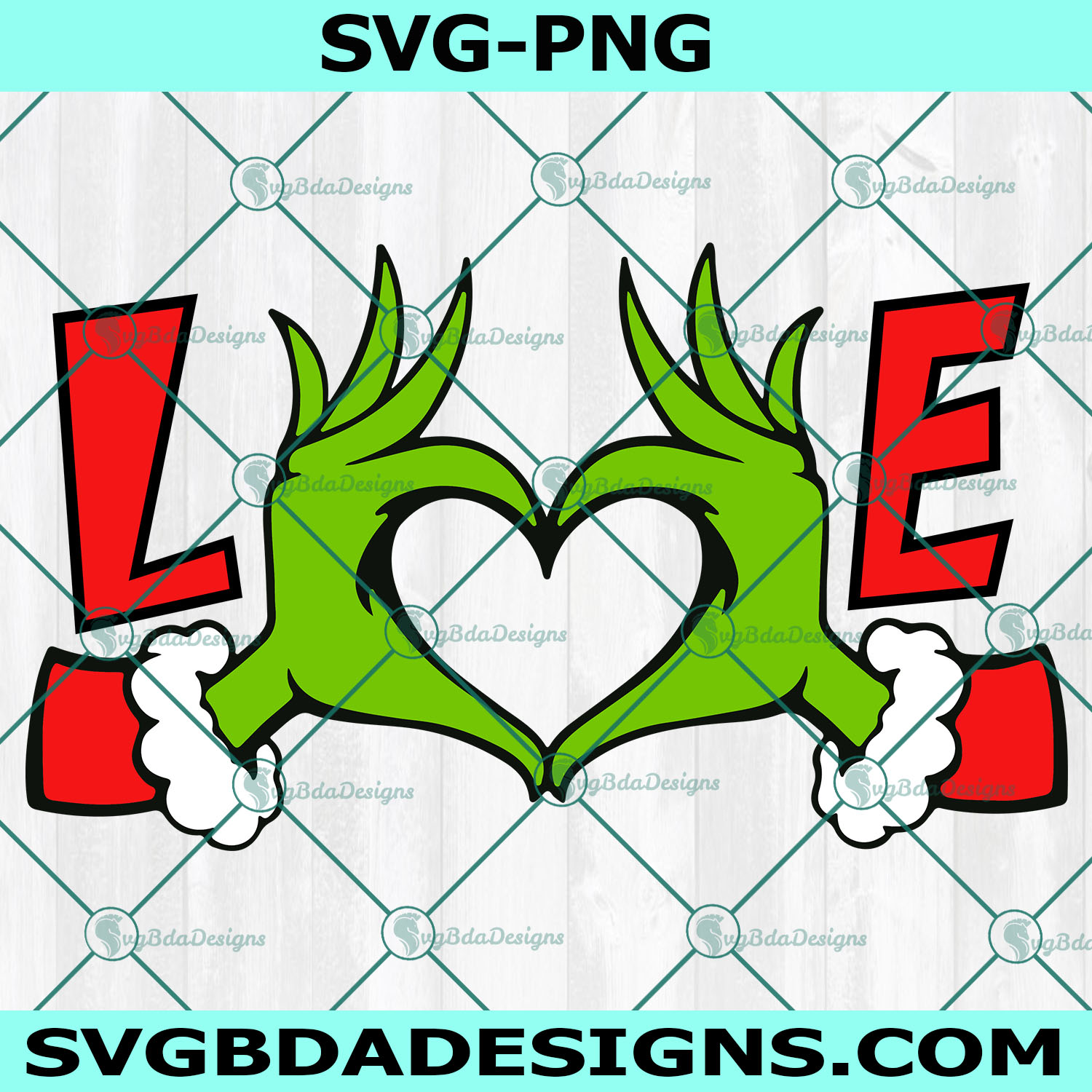 Grinch Hands Love Svg, The Grinch Svg, Christmas Grinch Svg, | Inspire ...
