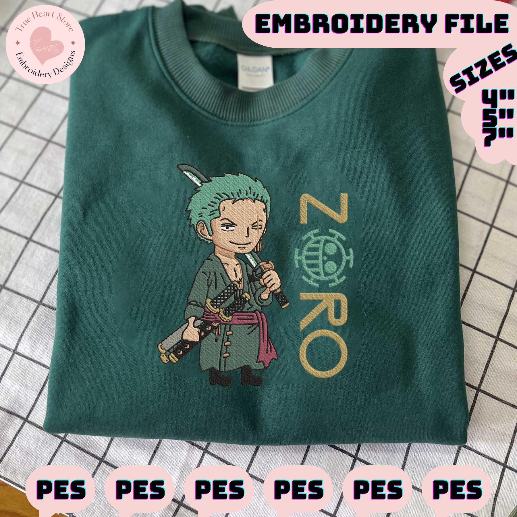 Pirate Anime Embroidery, Pirate Crew Embroidery, Design For | Inspire ...