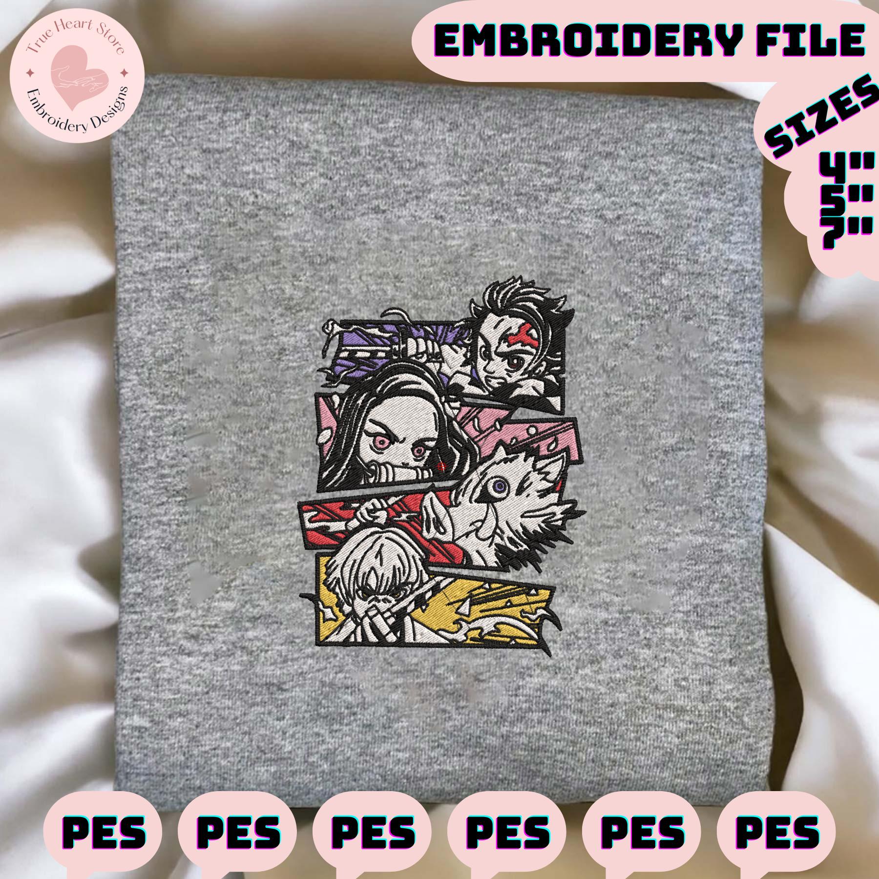 ANIME INSPIRED EMBROIDERED SWEATSHIRT | ANIME EMBROIDERED SW | Inspire ...