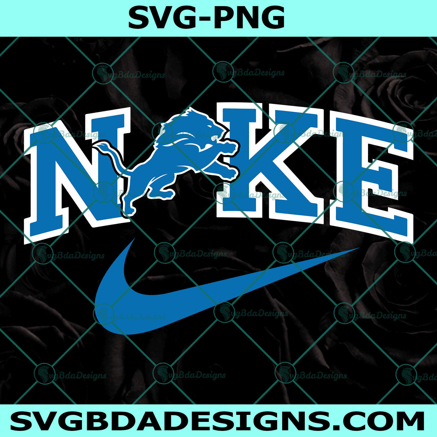 Nike Detroit Lions Svg, Detroit Lions Logo Svg, NFL Football - Inspire ...